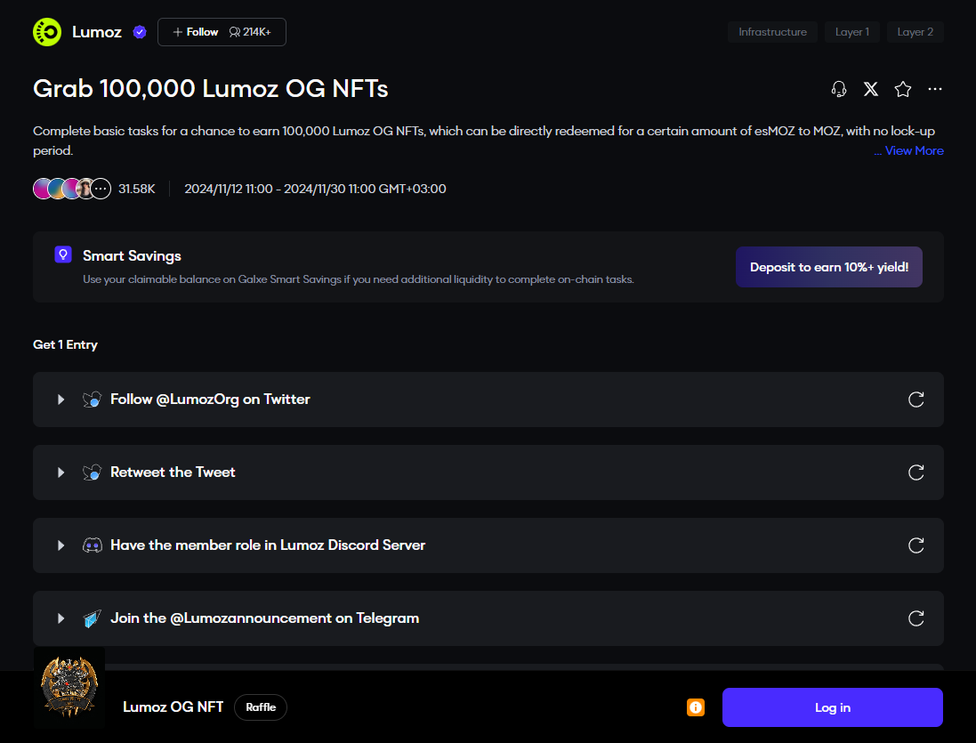 Lumoz Airdrop guide: Steps to potential Reward | CryptoRank.io